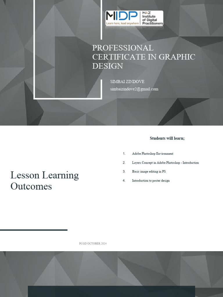 Lesson 7 - Introduction To Adobe Photoshop | PDF | Adobe Photoshop ...