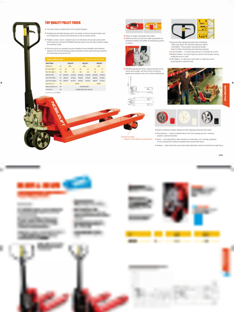 Xe Nang Tay Noblelift AC3.0T | PDF