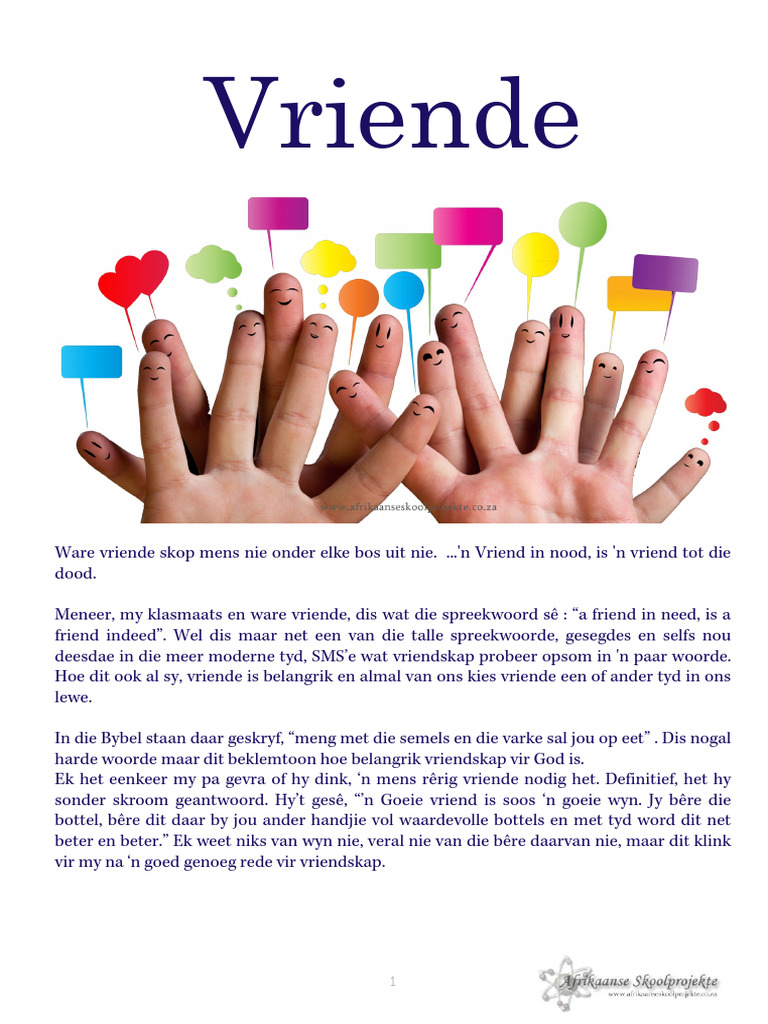 Vriende | PDF