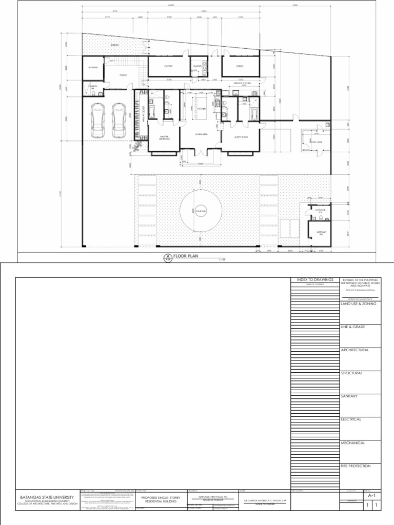 Project Output 2 - Floorplan & Title Block | PDF | Document ...