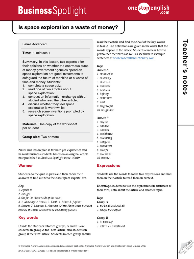 Space Exploration: Worth the Cost? | PDF | Space Exploration | Planets ...