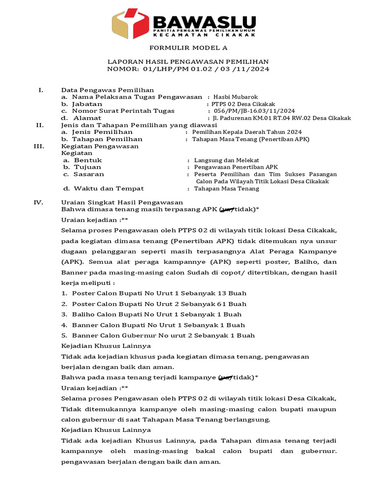 LHP PTPS 02 TAHAPAN MASA TENANG. | PDF