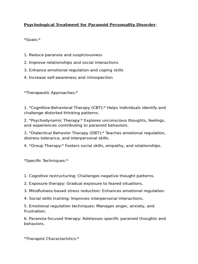Psychology | PDF | Psychotherapy | Paranoia