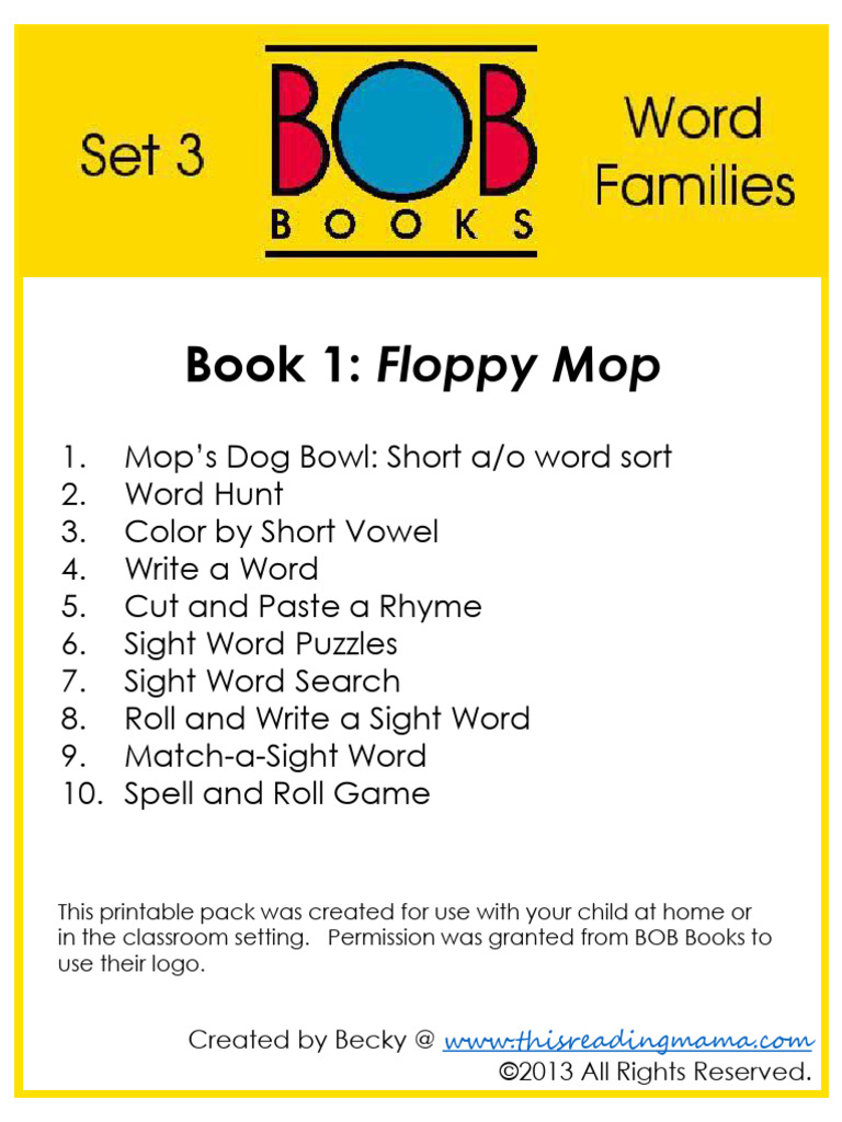 FloppyMop ThisReadingMama | PDF