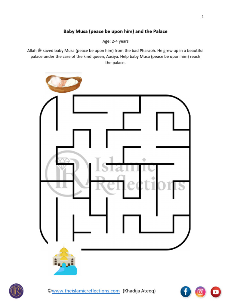 PDF Baby Prophet Musa - Worksheet 2 4 | PDF
