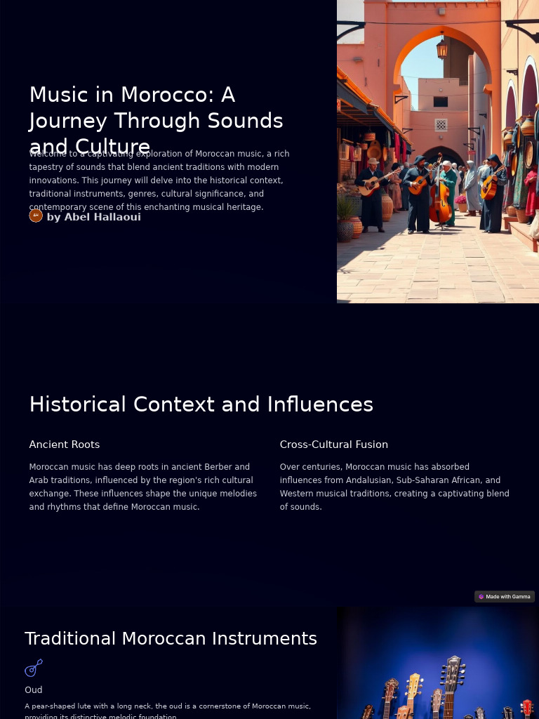 Music in Morocco A Journey Through Sounds and Culture | PDF ...