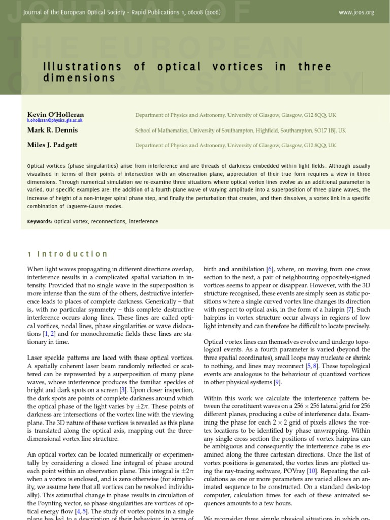 Kevin O'Holleran, Mark R. Dennis and Miles J. Padgett - Illustrations ...