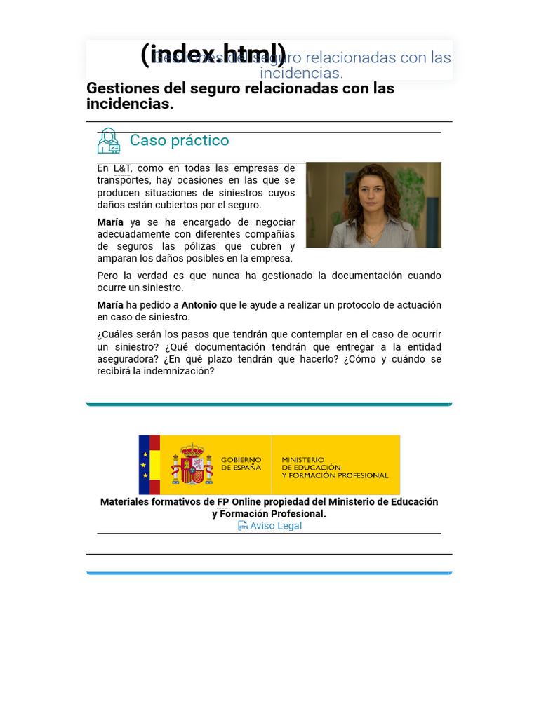 Gestiones Del Seguro Relacionadas Con Las Incidencias Tema 5 | PDF | Seguro | Póliza de seguros