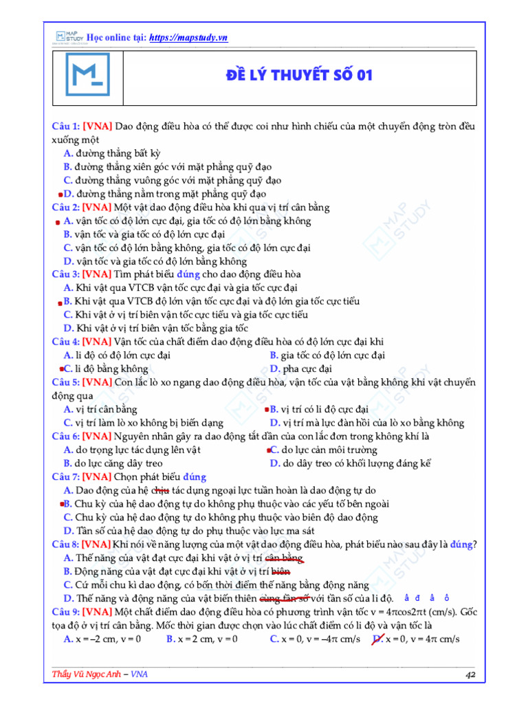 Mon Ly 12 de Ly Thuyet Trong Tam Giua Hki So 1 20231002122742 Iszc8 | PDF