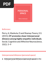 Oxytocin, Empathy, and Personal Space | PDF | Empathy | Experiment