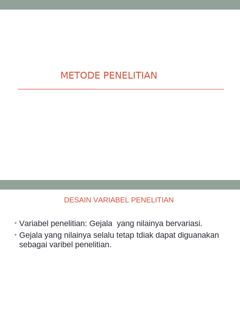Variabel dan Skala dalam Penelitian | PDF