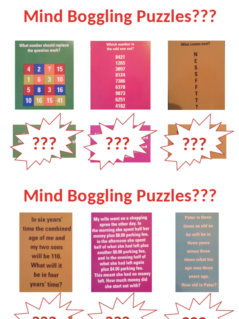 Mind boggling puzzles 2 | PDF