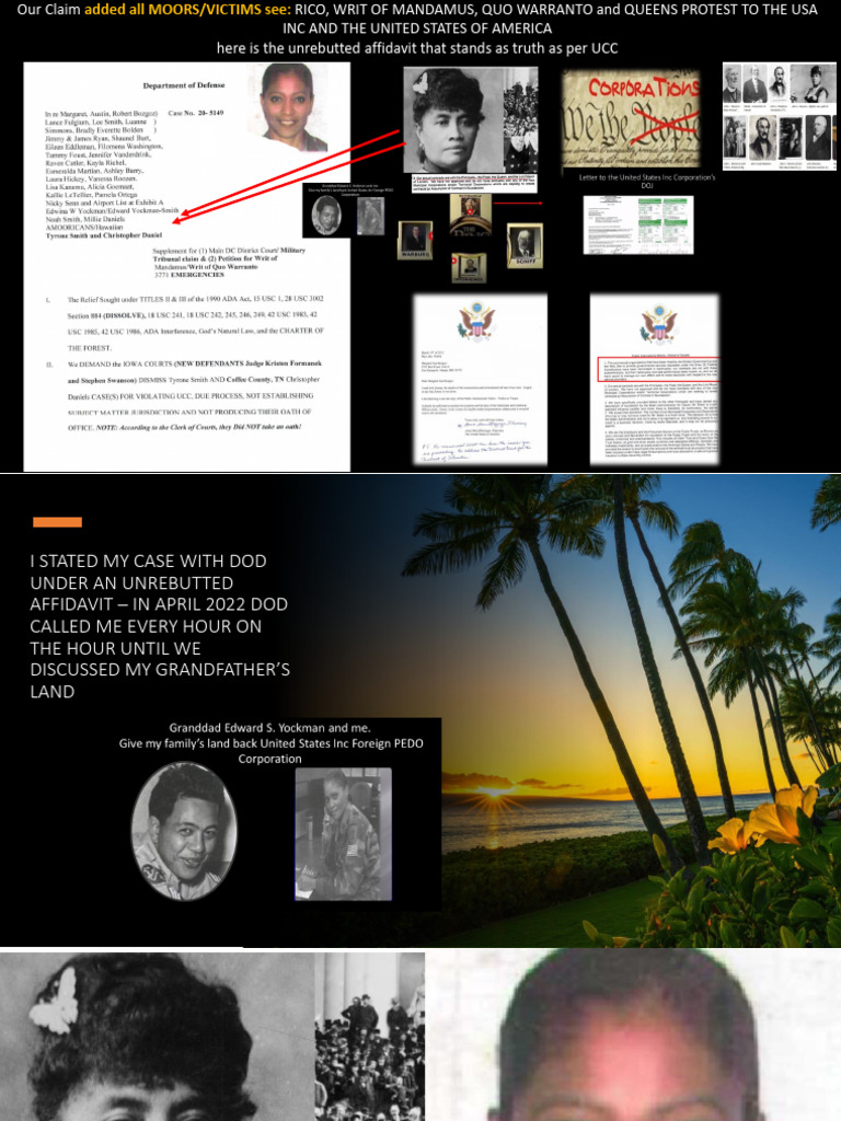 UPDATE ON OUR QUO WARRANTO - REF KINGDOM OF HAWAII RESTORED AND MY ...