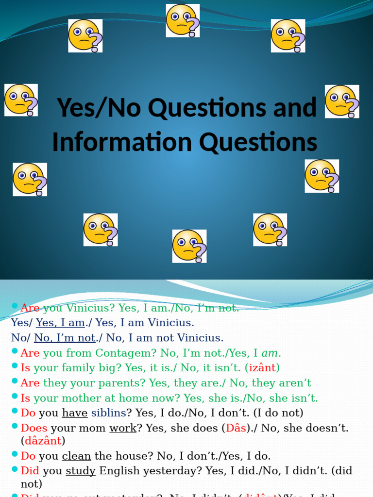 1 - YesNo and WH Questions | PDF | Coca Cola