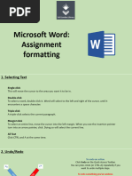 USM Thesis Formatting Guide | PDF | Microsoft Word | Software