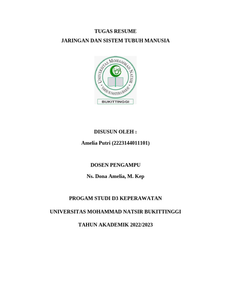 Anatomi dan Fisiologi Sistem Tubuh Manusia | PDF