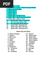 Marvel vs. Capcom Character Roster Guide | PDF