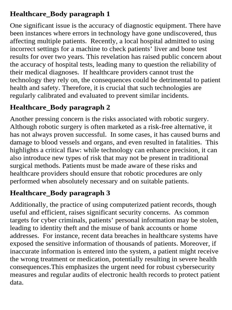 Health Care-Task | PDF