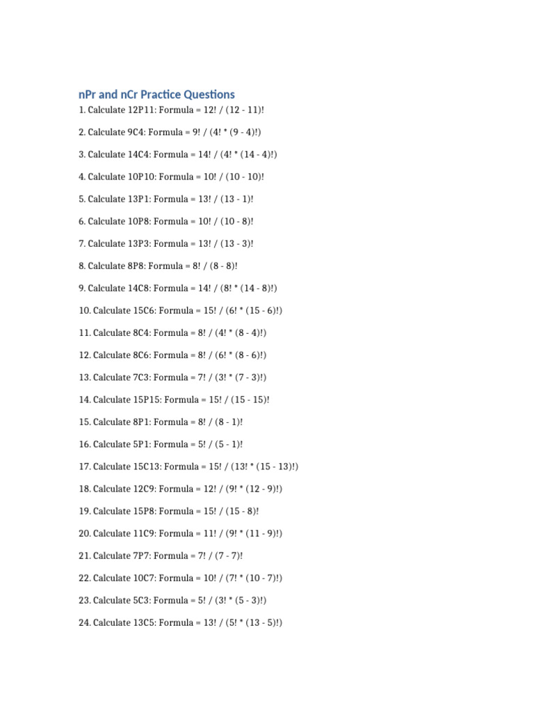 NPR NCR Practice Questions | PDF