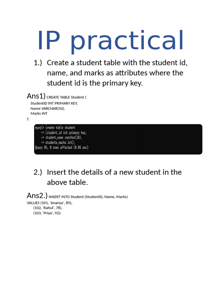 IP Practical 12 | PDF