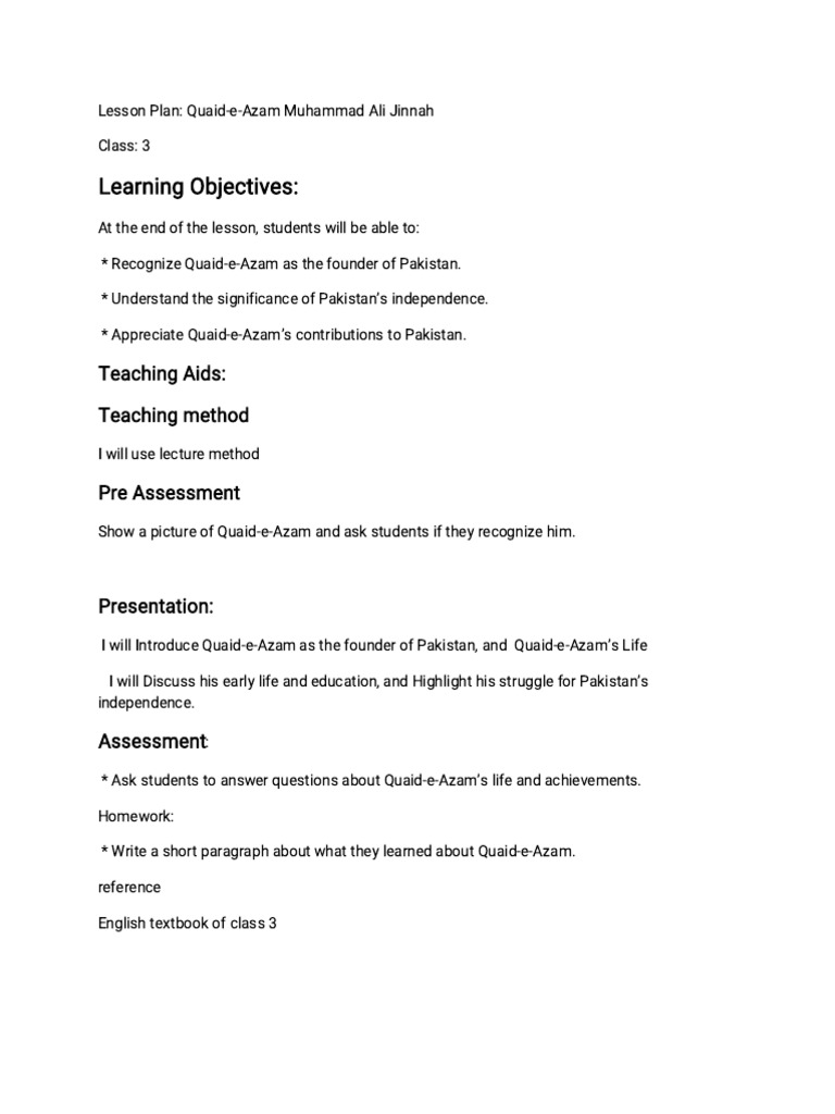 Learning Objectives:: Teaching Aids: Teaching Method | PDF