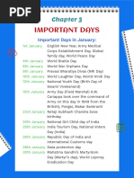 1558970994important Days and Dates | PDF | Wellness | Medical