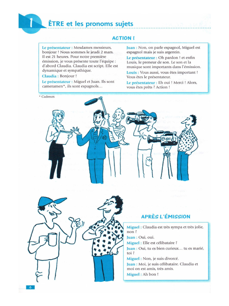 Aula 2 - Être Et Les Pronoms Sujets | PDF