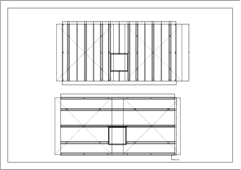 Denah Gelagar Memanjang Dan Melintang | PDF
