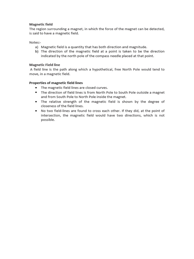 Notes Magnetism Part1 | PDF