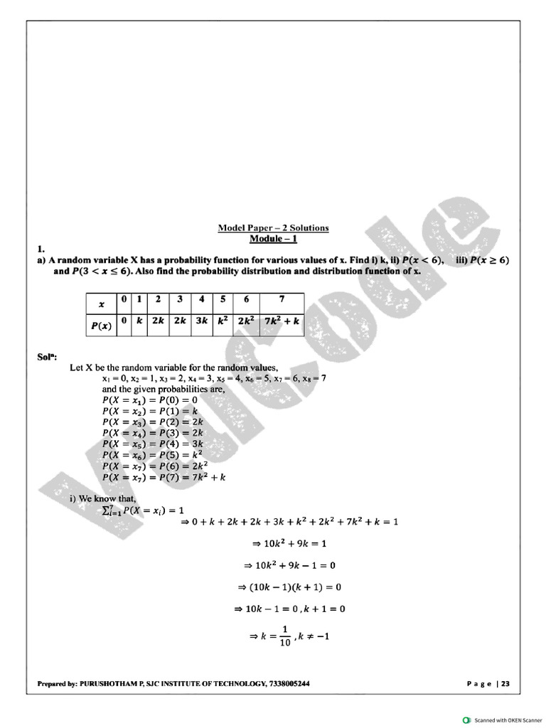 @vtucode - in Model Set 2 Solution BCS301 2022 Scheme | PDF