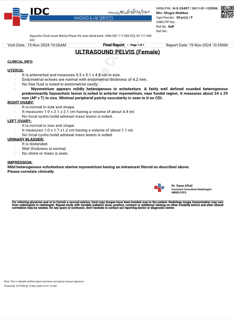 Patient Report PDF | PDF
