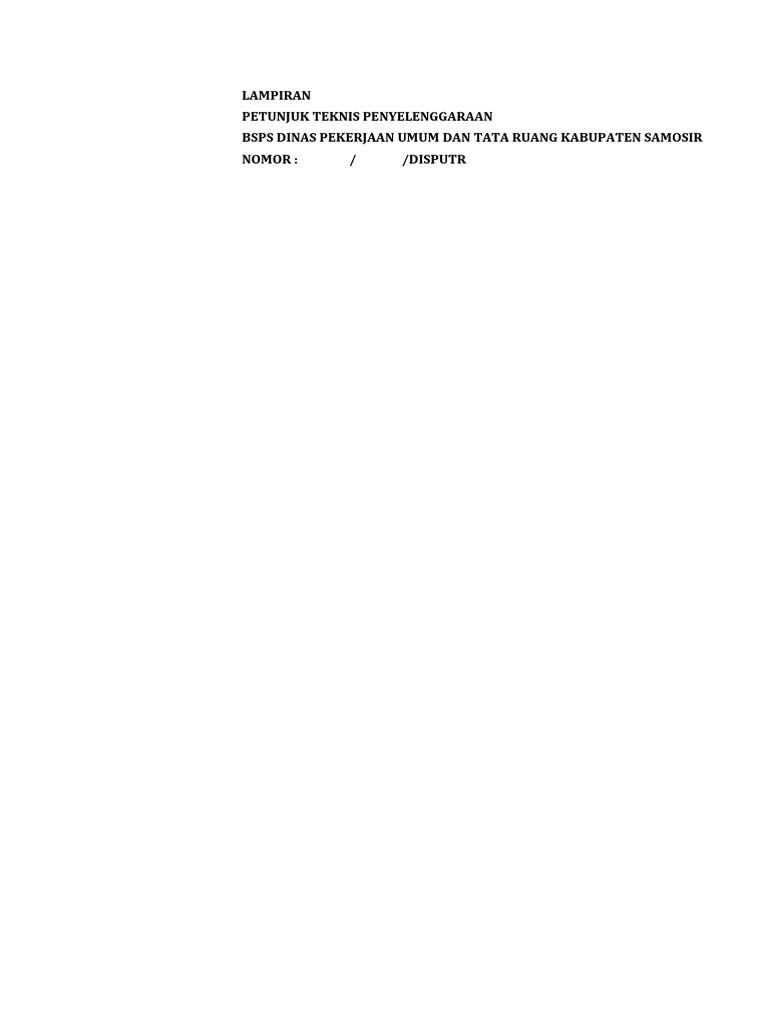 LAMPIRAN FORMAT JUKNIS | PDF