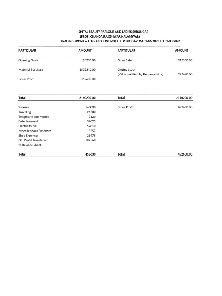 Balaji Itr | PDF | Depreciation | Balance Sheet