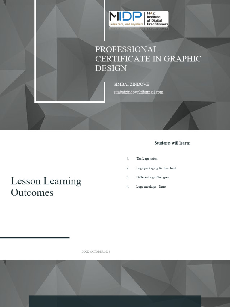 Lesson 6 -Logo Design Part 2 - Logo Packaging | PDF