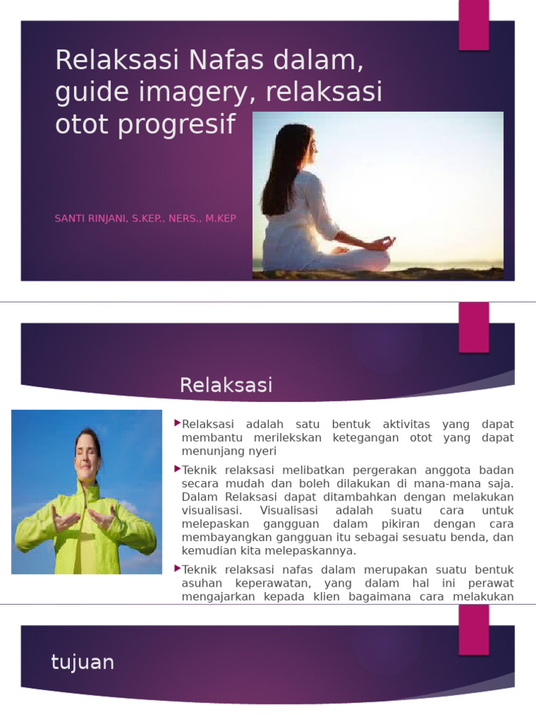 Relaksasi, Guide Imagery Dan Relaksasi Otot Progresif | PDF