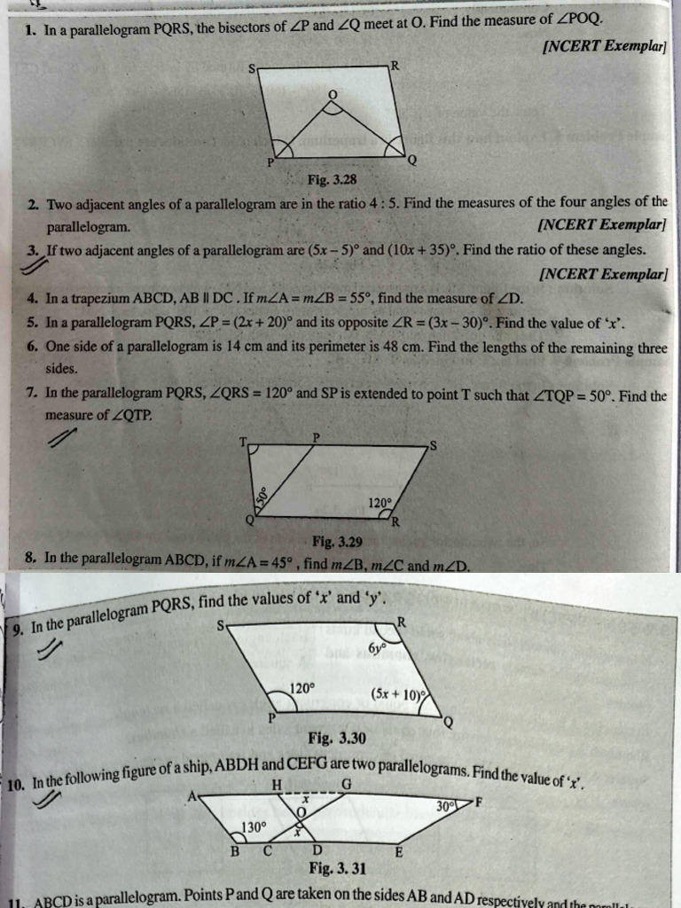 Worksheet 2 Parallelograms | PDF | Geometry | Classical Geometry
