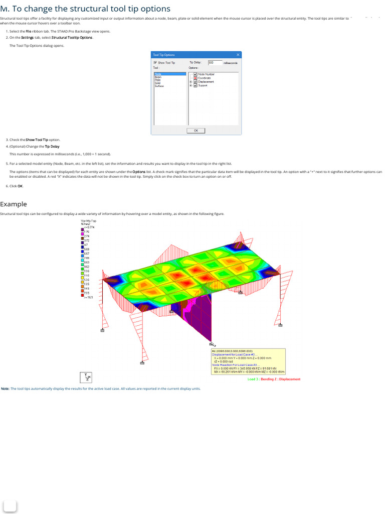 M. To Change The Structural Tool Tip Options | PDF