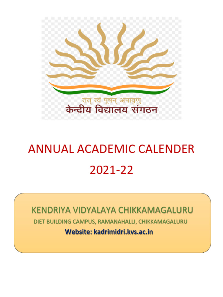 Annual Academic Calender 2021-22 - 3 | PDF | Schools