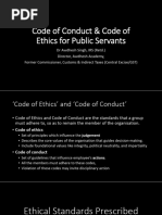 Public Service Code of Conduct Overview | PDF | Employment | Government