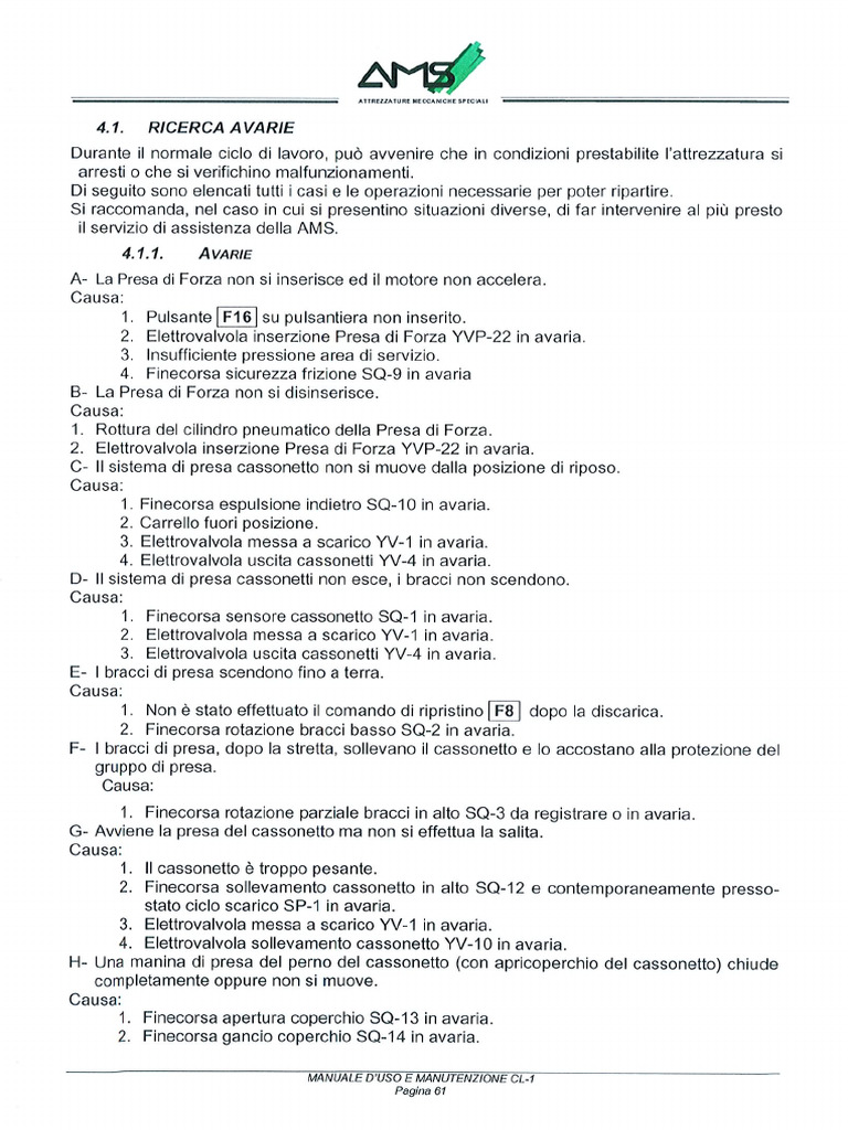 Avarie AMS - CL1 | PDF