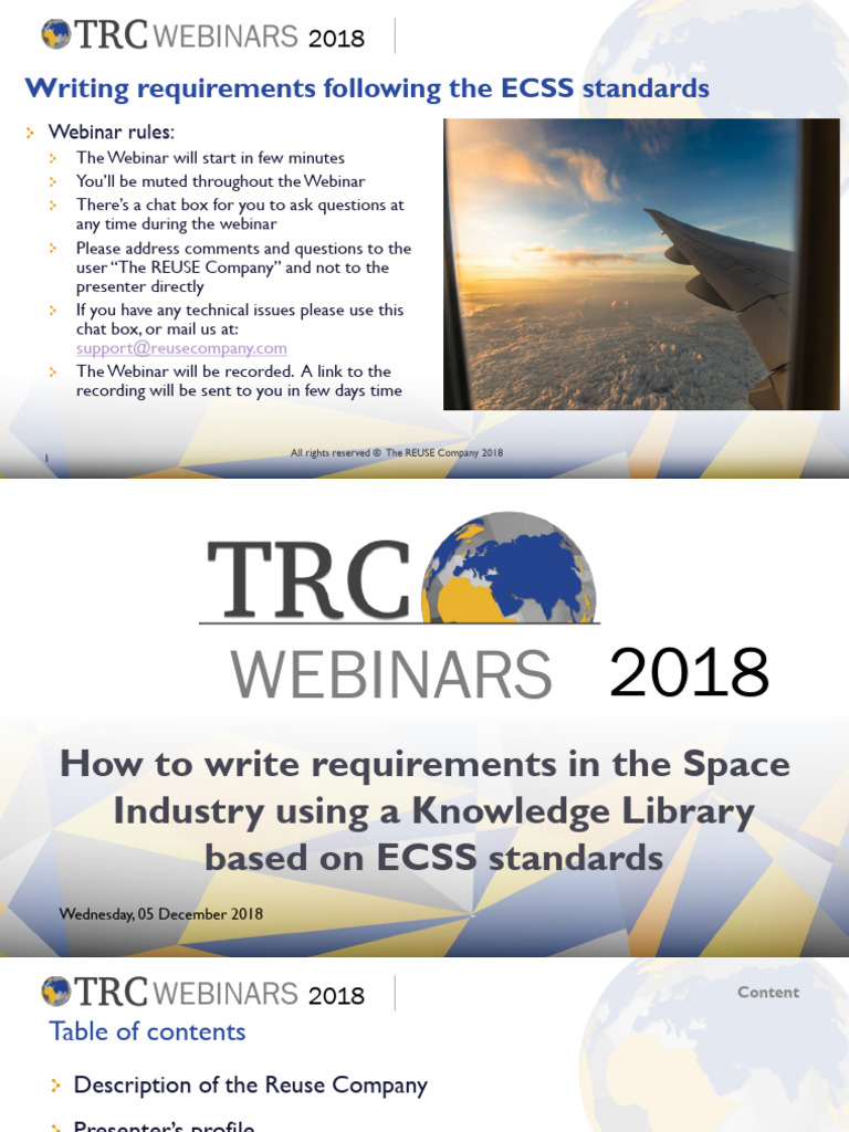 How To Write Requirements Following The ECSS Standards.1 | PDF | System ...