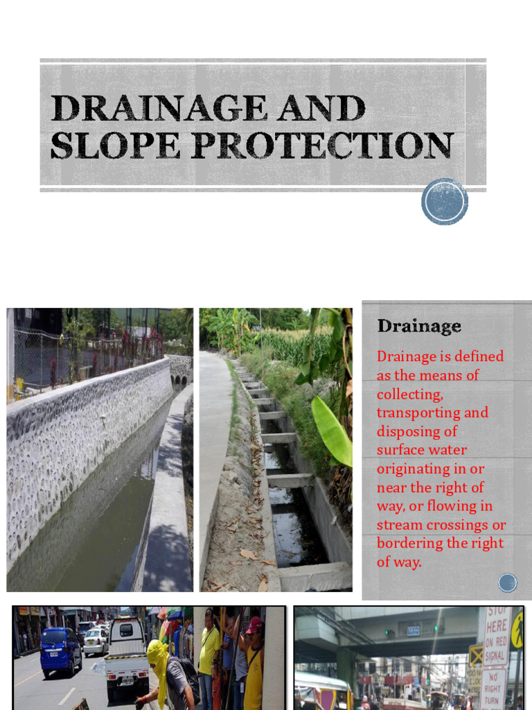 DRAINAGE-AND-SLOPE-PROTECTION-24 | PDF | Surface Runoff | Drainage