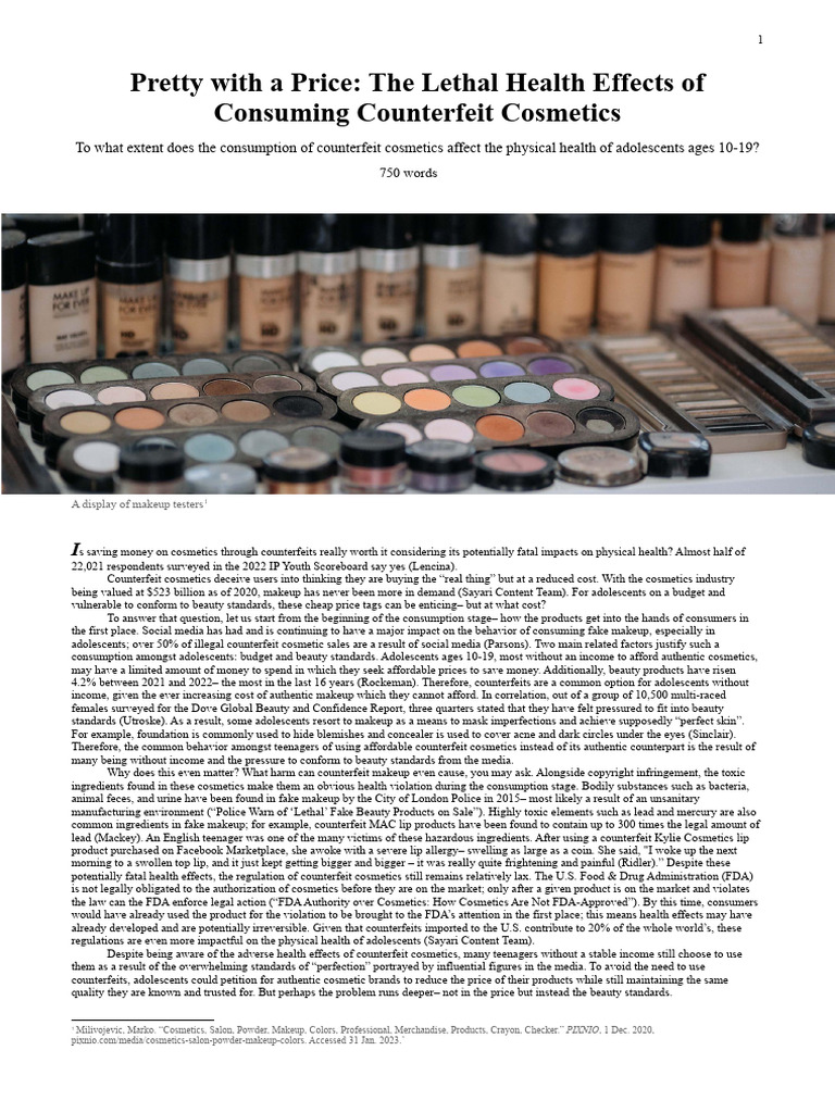 Feature Article Example - Unit 2 EOL (Ex 2) | PDF | Cosmetics | Food ...