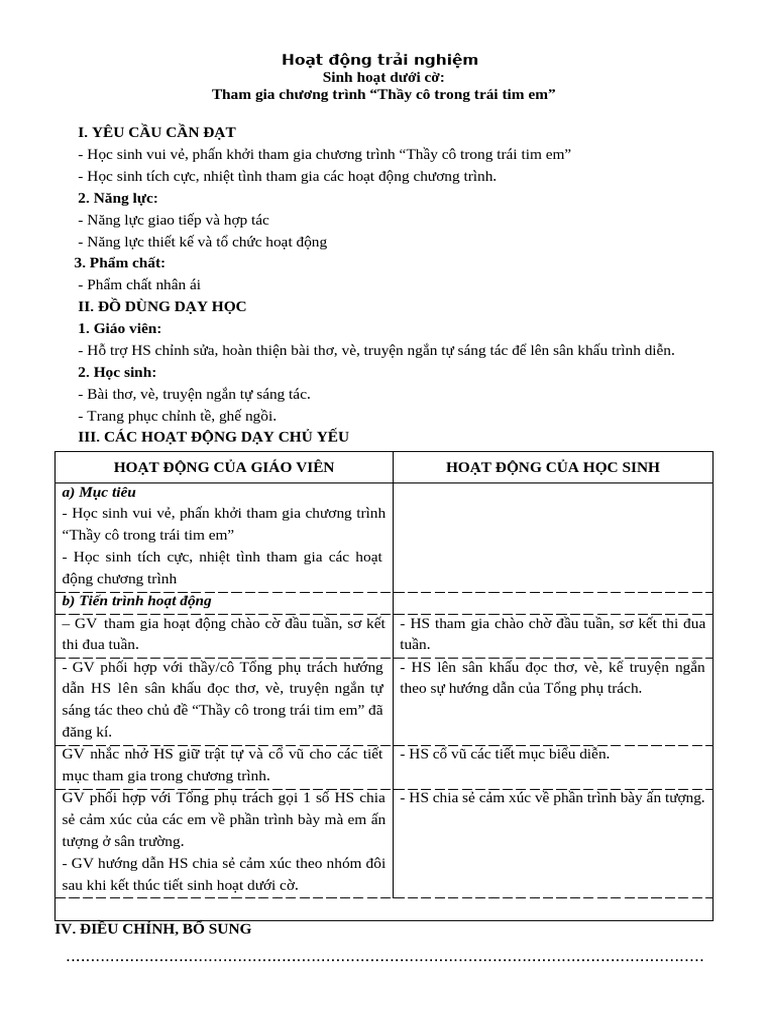 KHBD -ĐẠO ĐỨC-TUẦN 6-10_LỚP 5_CTST | PDF