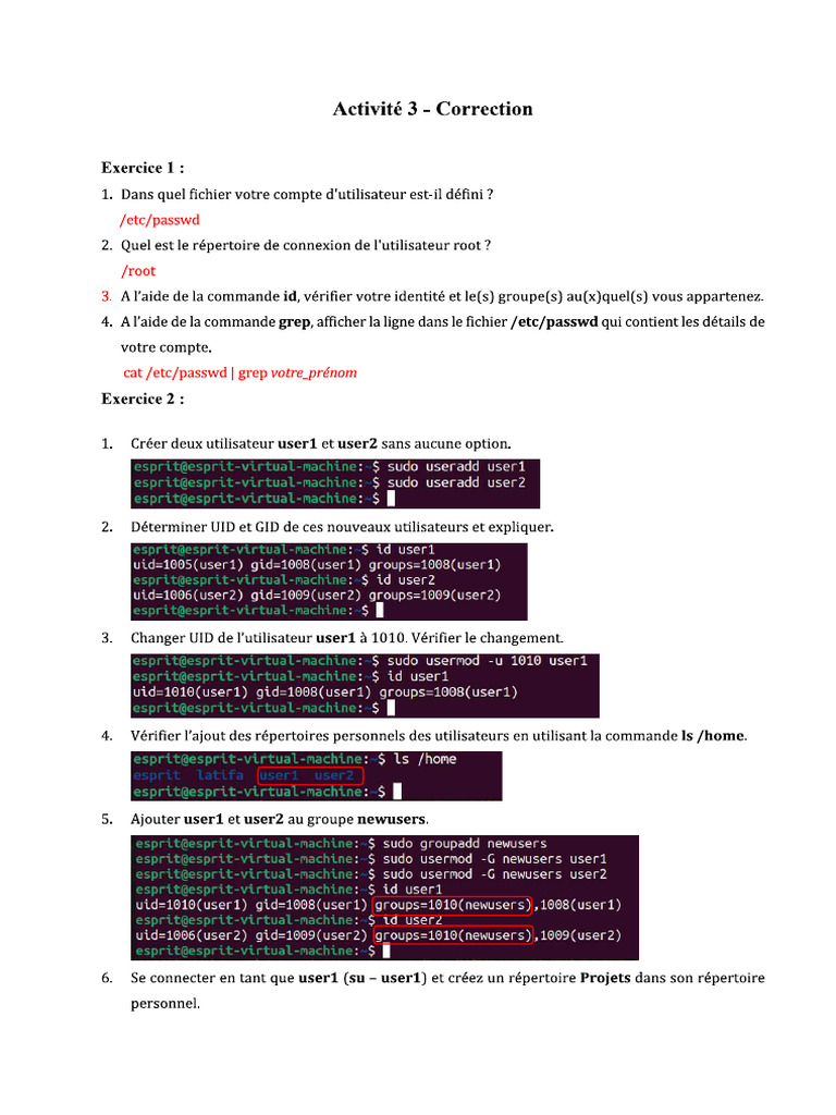 Activité 3-Correction | PDF
