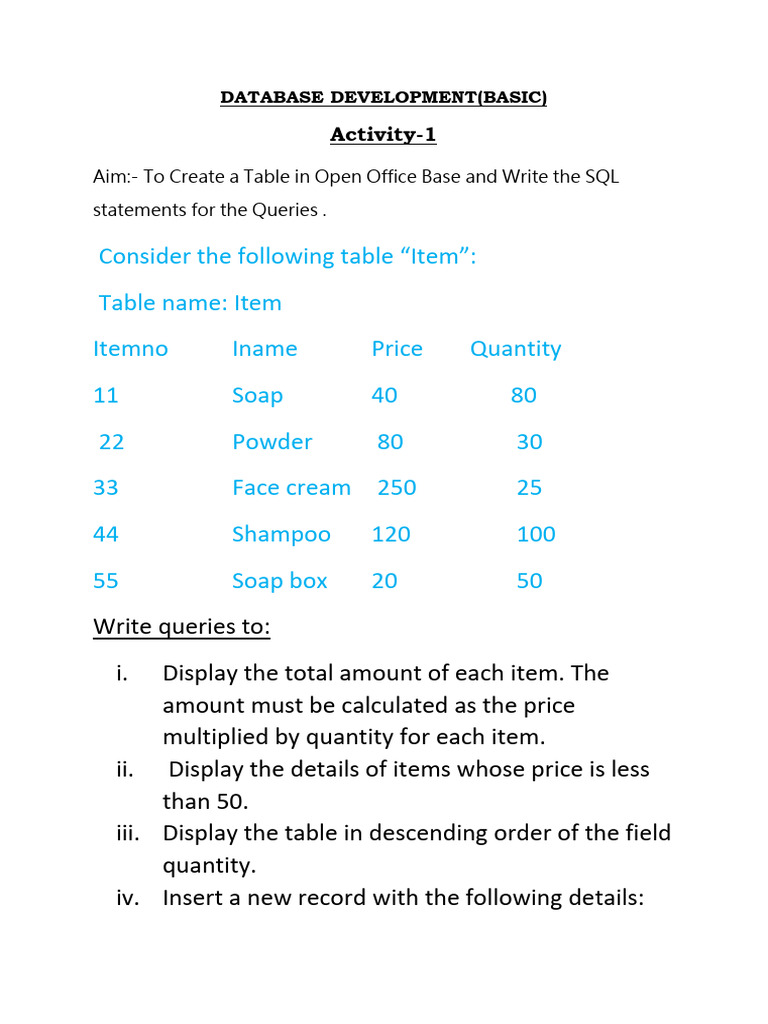 RECORD WORK-DBMS-2024 | PDF | Sql | Databases RECORD WORK-DBMS-2024 | PDF | Sql | Databases