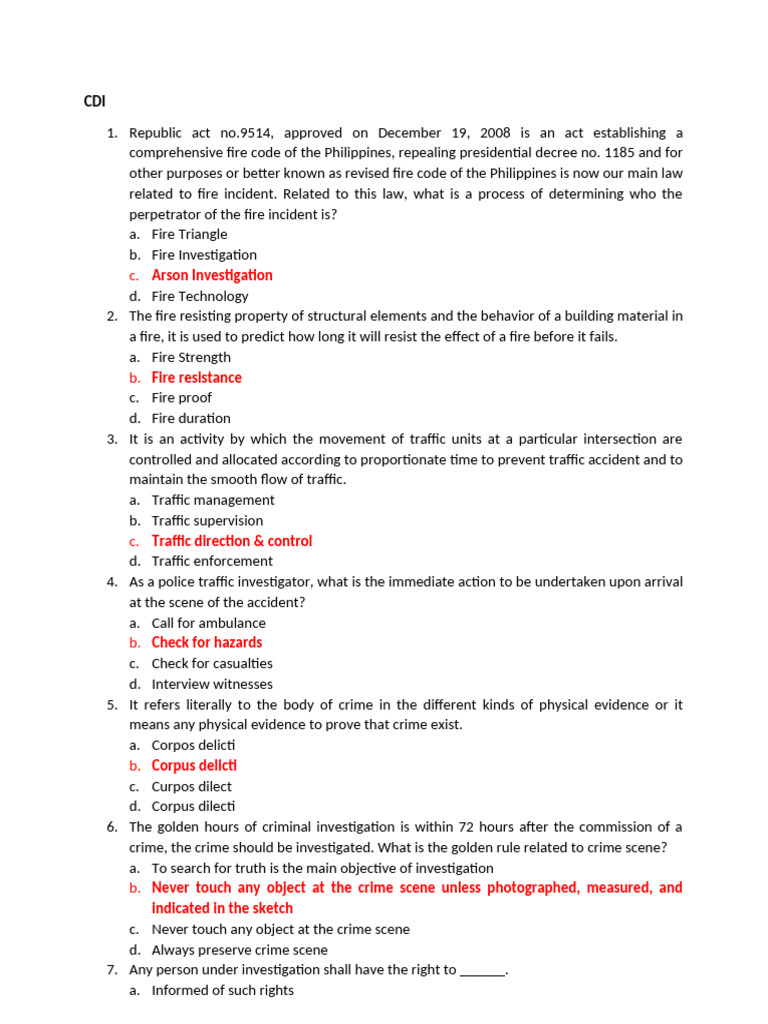 CDI-REVIEWER-balbs (6) | PDF | Aiding And Abetting | Crime Scene