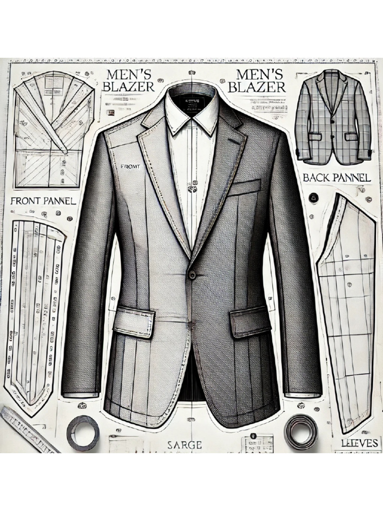 Men's Blazer Pattern Guide (Size G) | PDF