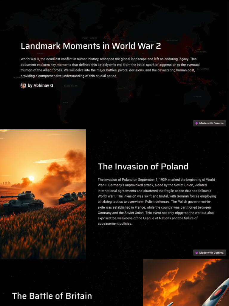Landmark-Moments-in-World-War-2 | PDF | Nazi Germany | The Holocaust