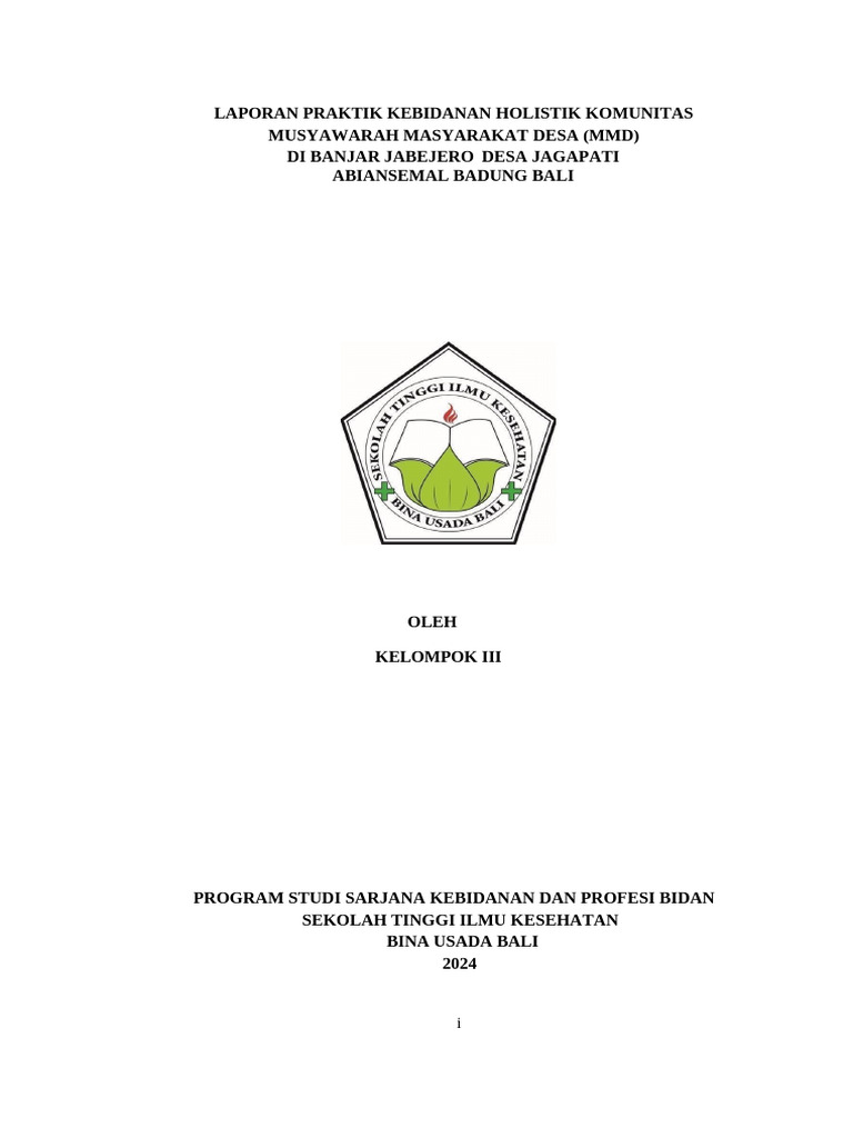 Laporan MMD Kelompok 3 (Fix Dokumentasi) | PDF